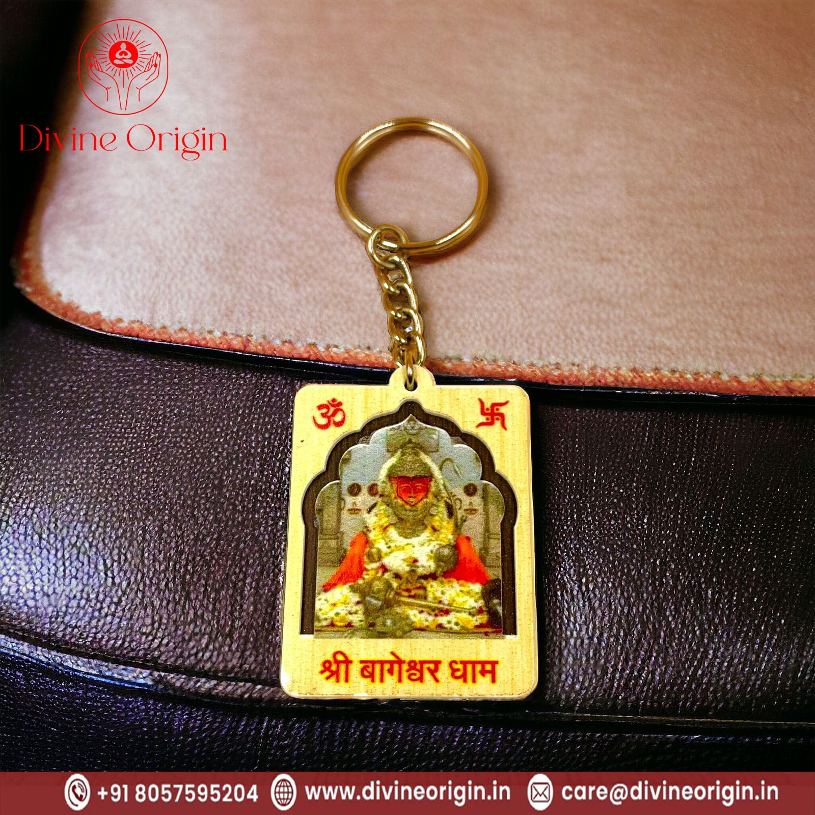 Shree Bageshwar Dham Hanuman Ji Keychain (Pack Of 5 pcs) – Divine ...