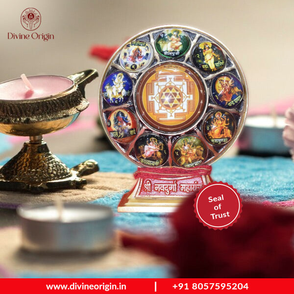 Shri Navdurga Maha Yantra in Brass – Divine Origin India